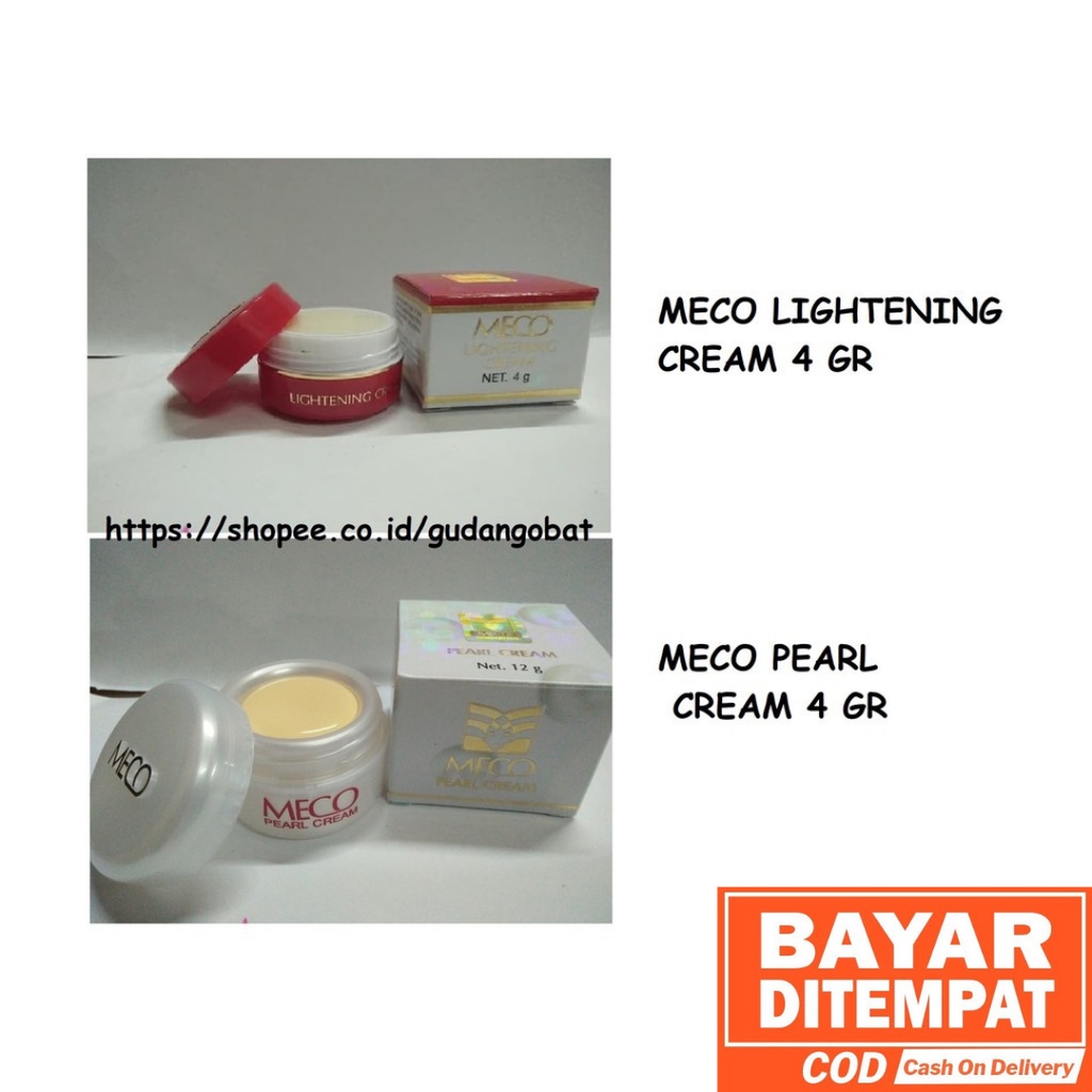 Jual Meco Pearl Cream, Meco Lightening Cream 6 Gr | Shopee Indonesia