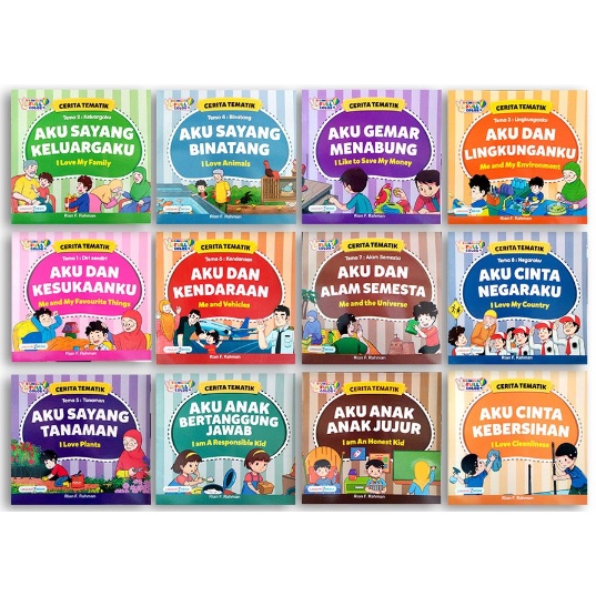 Jual Buku Cerita Anak Seri Cerita Tematik Pendidikan Karakter Bilingual Full Color Lingkar Media ...