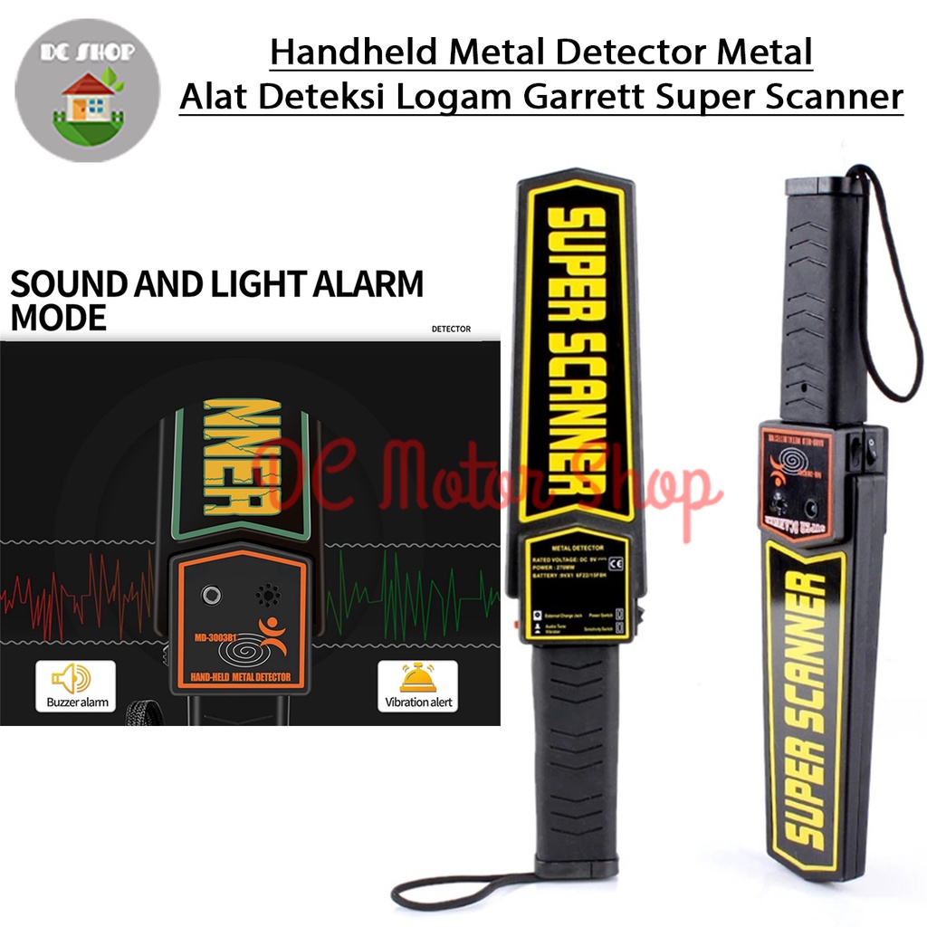 Jual Handheld Metal Detector Metal Alat Deteksi Logam Super Scanner ...