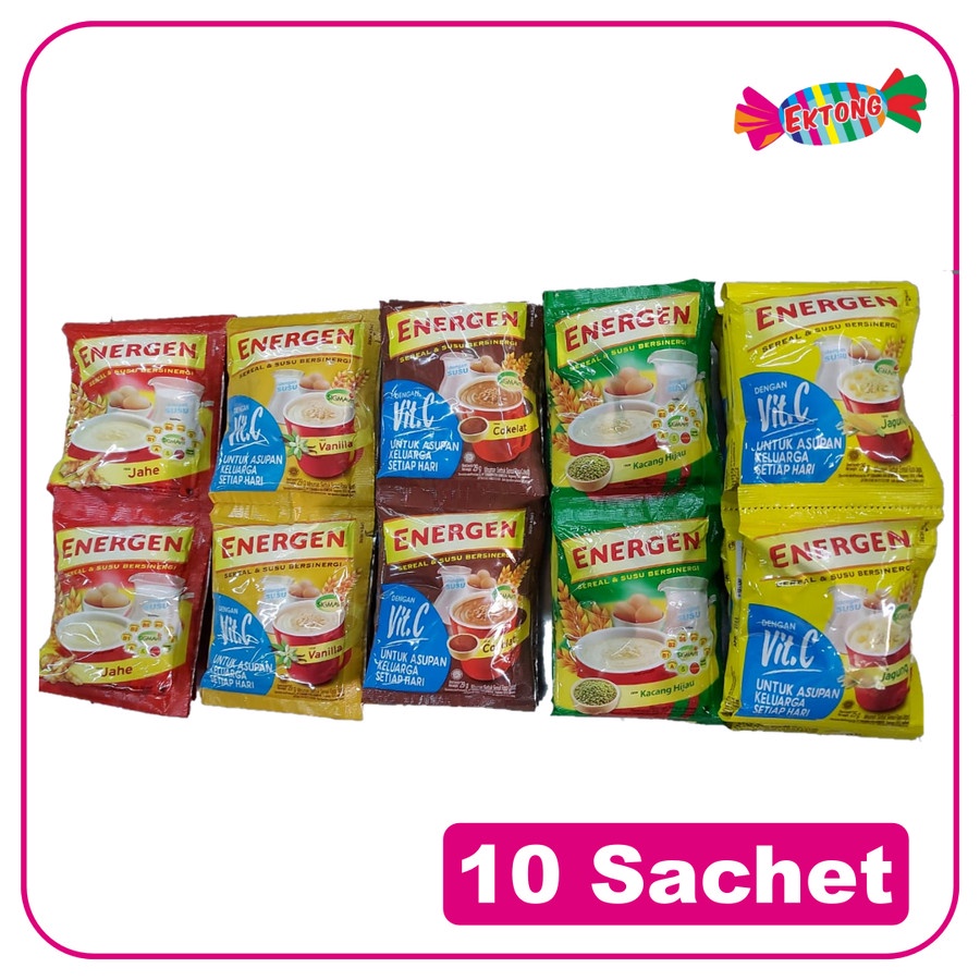 Jual ENERGEN ( 10 SACHET ) Berbagai Rasa | Shopee Indonesia
