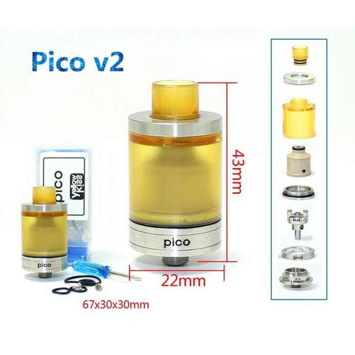 Jual Pico V2 RTA 22mm Clone by SXK | Shopee Indonesia