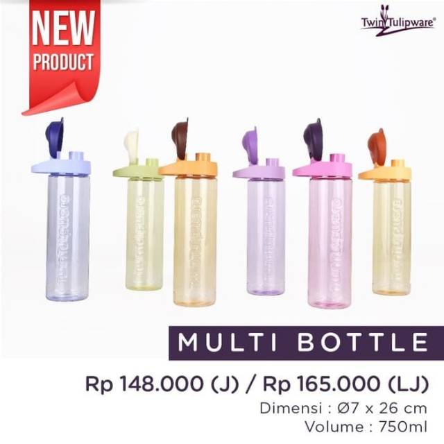 Jual Multi Bottle Twin Tulipware 750ml | Shopee Indonesia