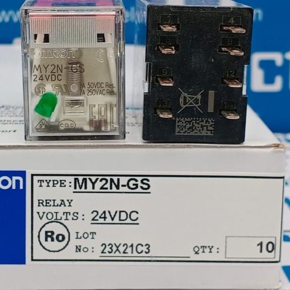 Jual Omron MY2N-GS 24v DC Relay 8 Pin Original MY-GS Socket PYF-08 ...