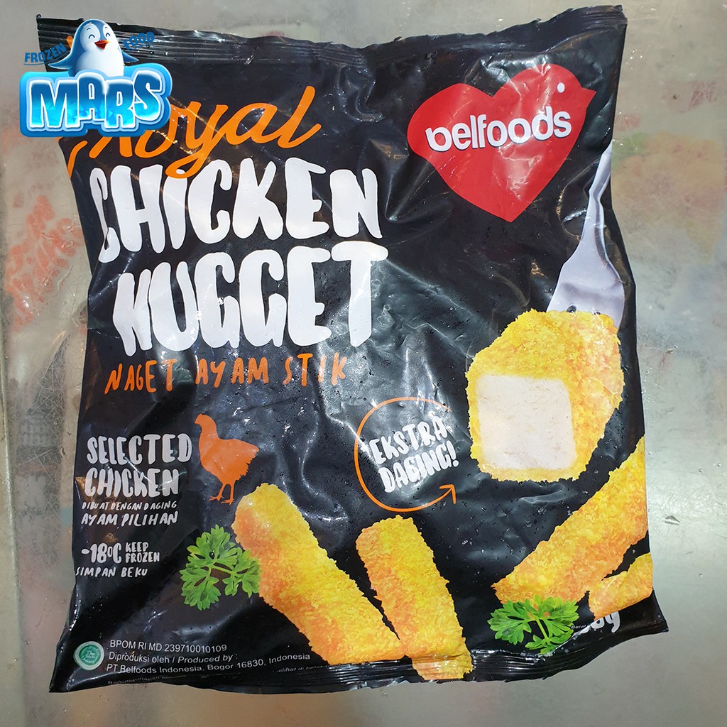 Jual Belfoods Royal Chicken Nugget Stik / Naget Ayam Stik 500 gr ...