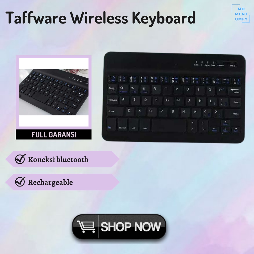 Jual Taffware Mini Wireless Bluetooth Keyboard Komputer Bluetooth ...
