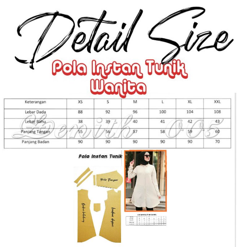 Jual Pola Instan Tunik Pola Jiplak Tunik Wanita | Shopee Indonesia