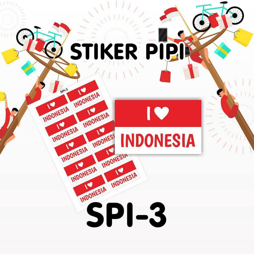 Jual Tempelan Pipi Bendera - Sticker Pipi Merah Putih - indonesia 17 agustus | Shopee Indonesia