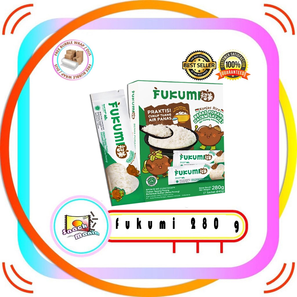 Jual Fukumi Beras Porang Konjac Shirataki Rice Sachet 280 gram 1 Box ...