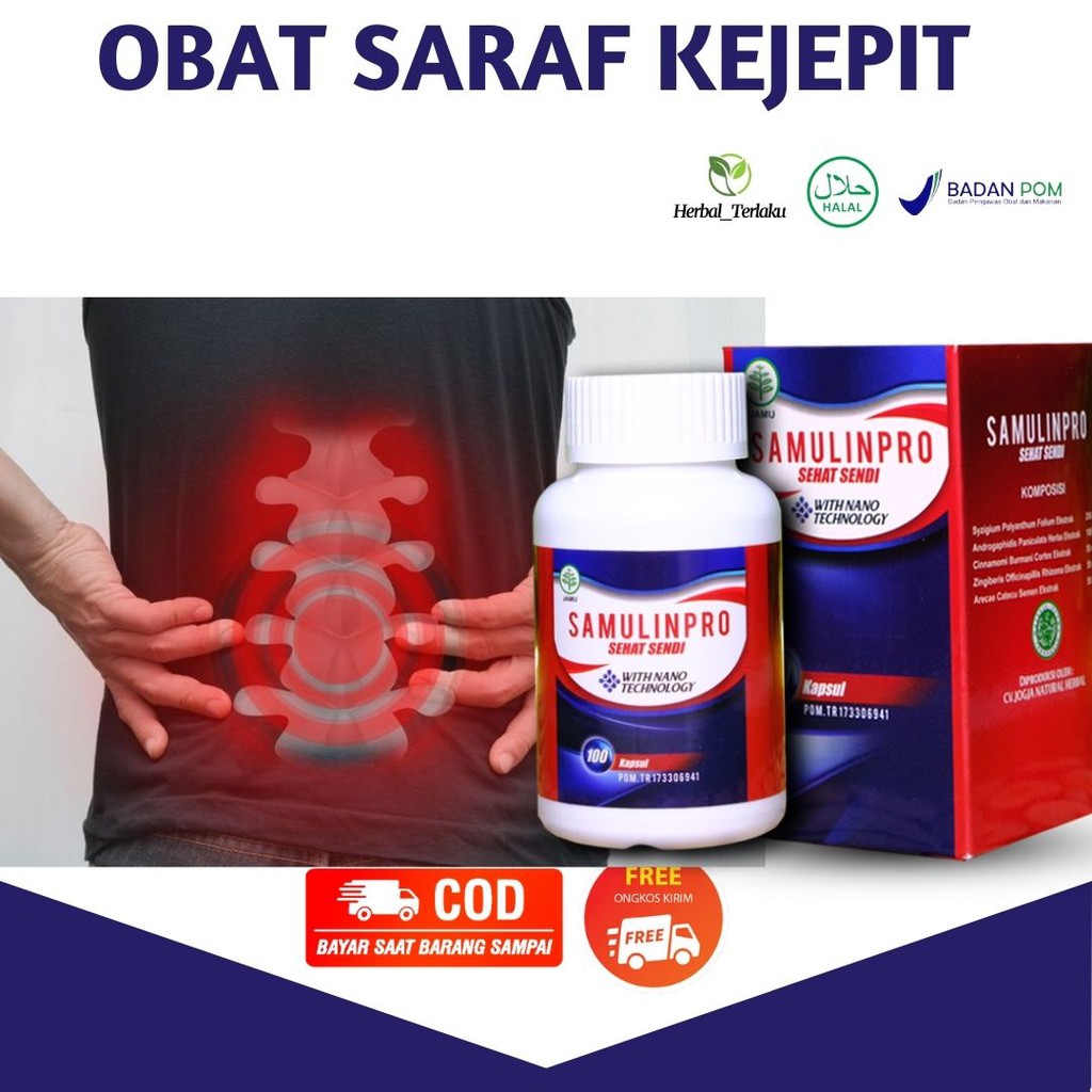 Jual Obat Saraf Kejepit Herbal - Saraf Leher - Saraf Kaki - Nyeri Otot ...