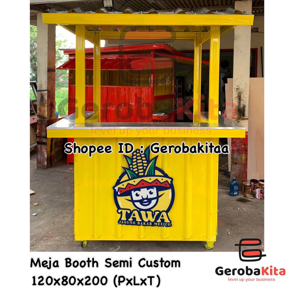 Jual Meja Booth semi ukuran 120x80x200 murah/ meja jualan / meja ...