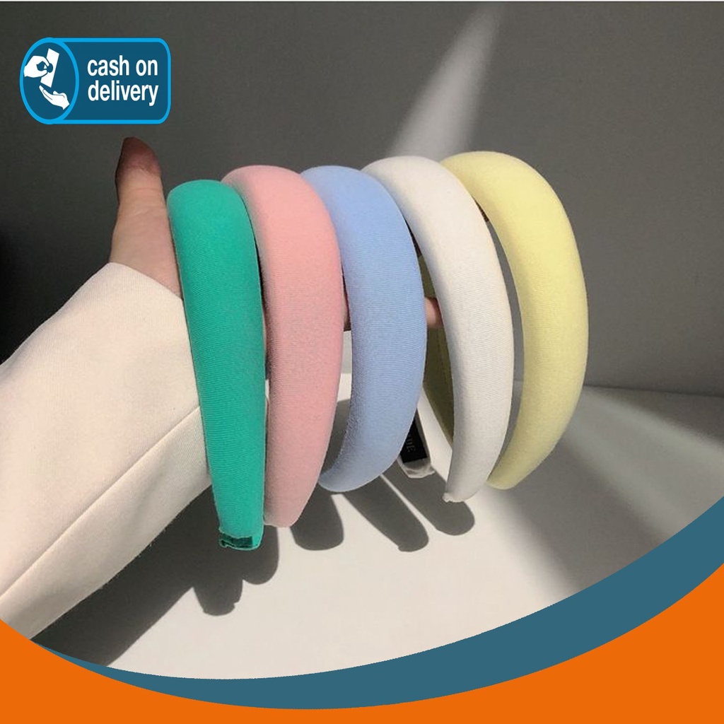 Jual BANDO BUSA EMPUK JUMBO PREMIUM HEAD BANDANA PADDED HEADBAND PASTEL ...