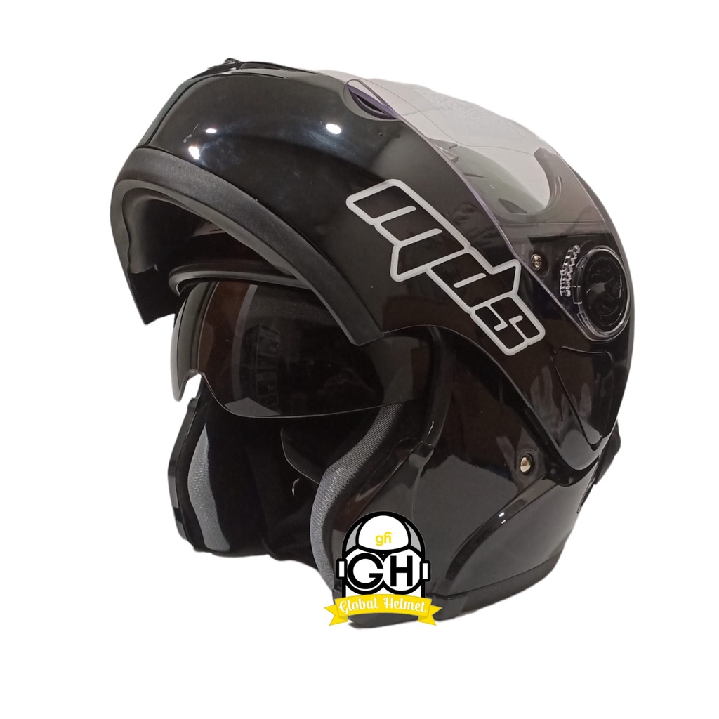 Jual HELM MDS PRO RIDER SOLID BLACK DOFF MDS MODULAR MDS PRORIDER ...