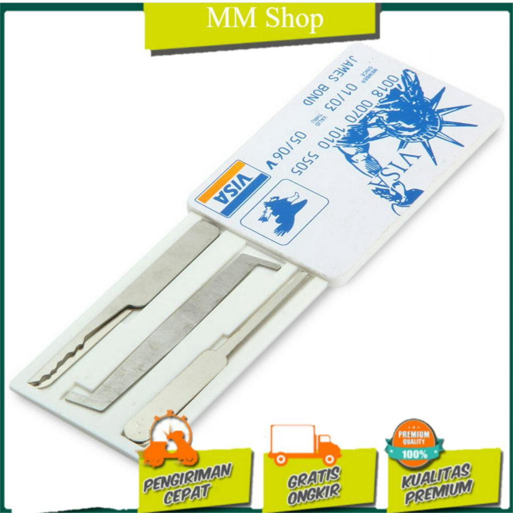 Jual Kunci Set Wadah Kartu Kredit / Credit Card Lock Pick Set | Shopee ...