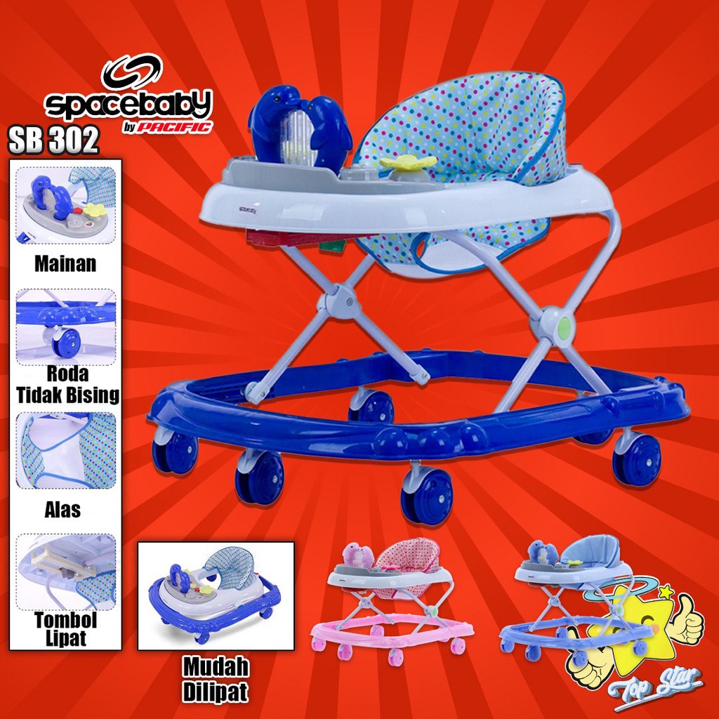 Jual BABY WALKER ALAT BANTU JALAN BAYI SB 302 ORIGINAL//BABY WALKER ...