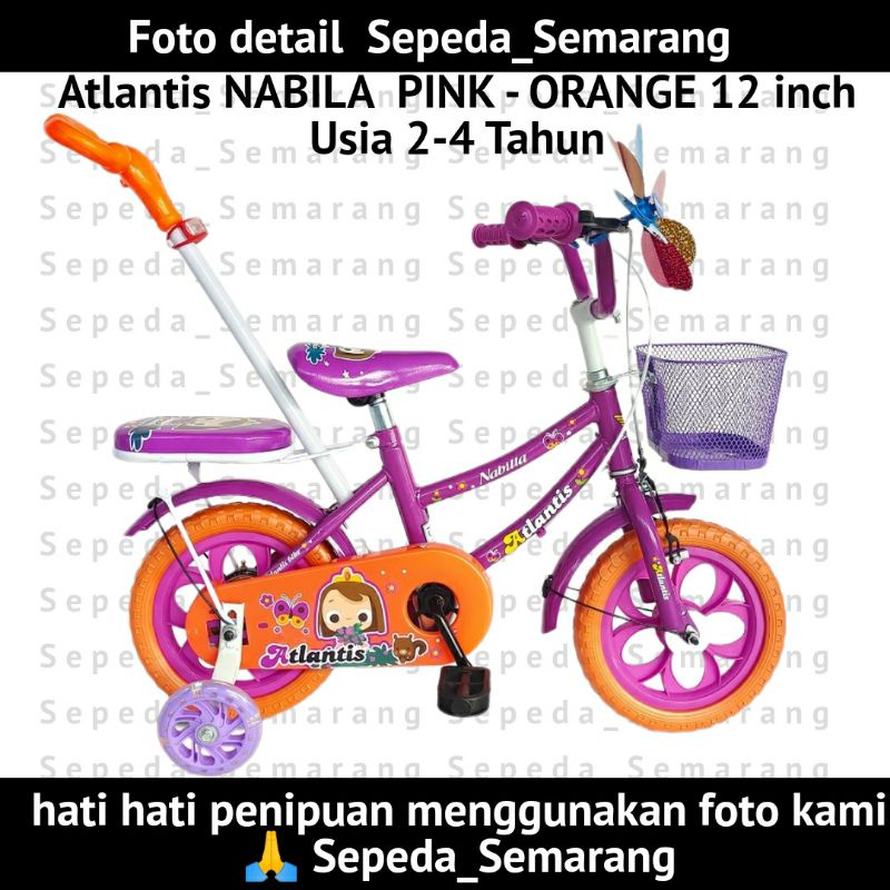 Jual SEPEDA SEMARANG SEPEDA DORONG +STIR MINI PUTRI ATLANTIS NABILA ...