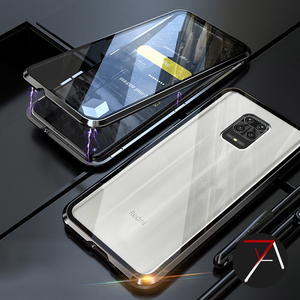 Jual Xiaomi Redmi Note 9 Pro 9Pro Double Side Glass Magnetic Case Metal ...