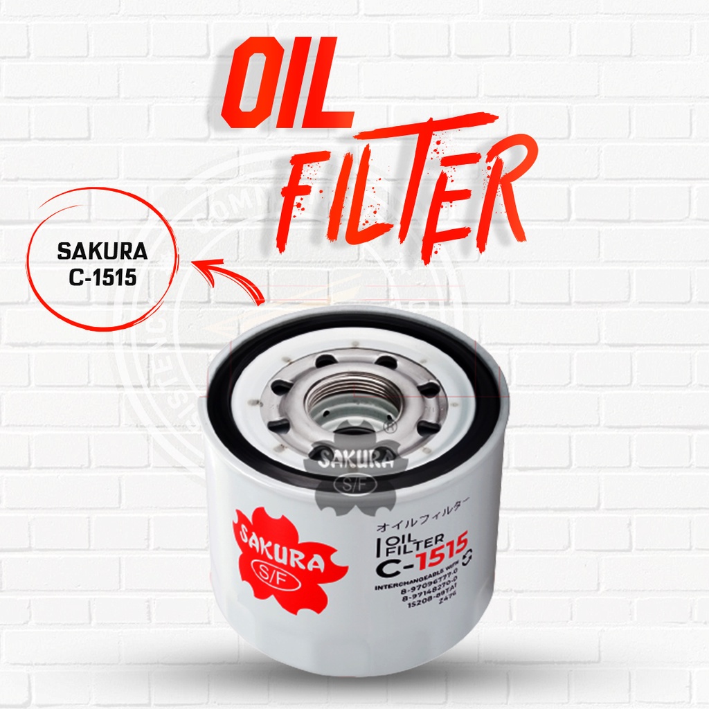 Jual Sakura Oil Filter C-1515/ C1515 / Sakura Filter Nissan Isuzu ...