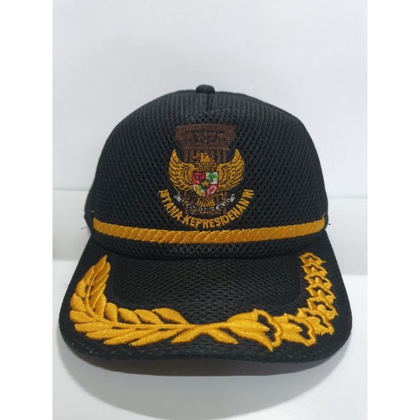 Jual Topi jaring Istana Kepresidenan hitam padi kapas | Topi jala IP ...