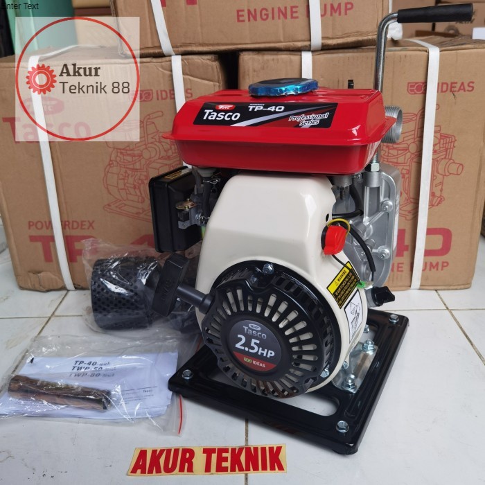 Jual Mesin Pompa Air bensin Alkon mini TASCO TP 40 1.5 inch Murni 4 tak | Shopee Indonesia