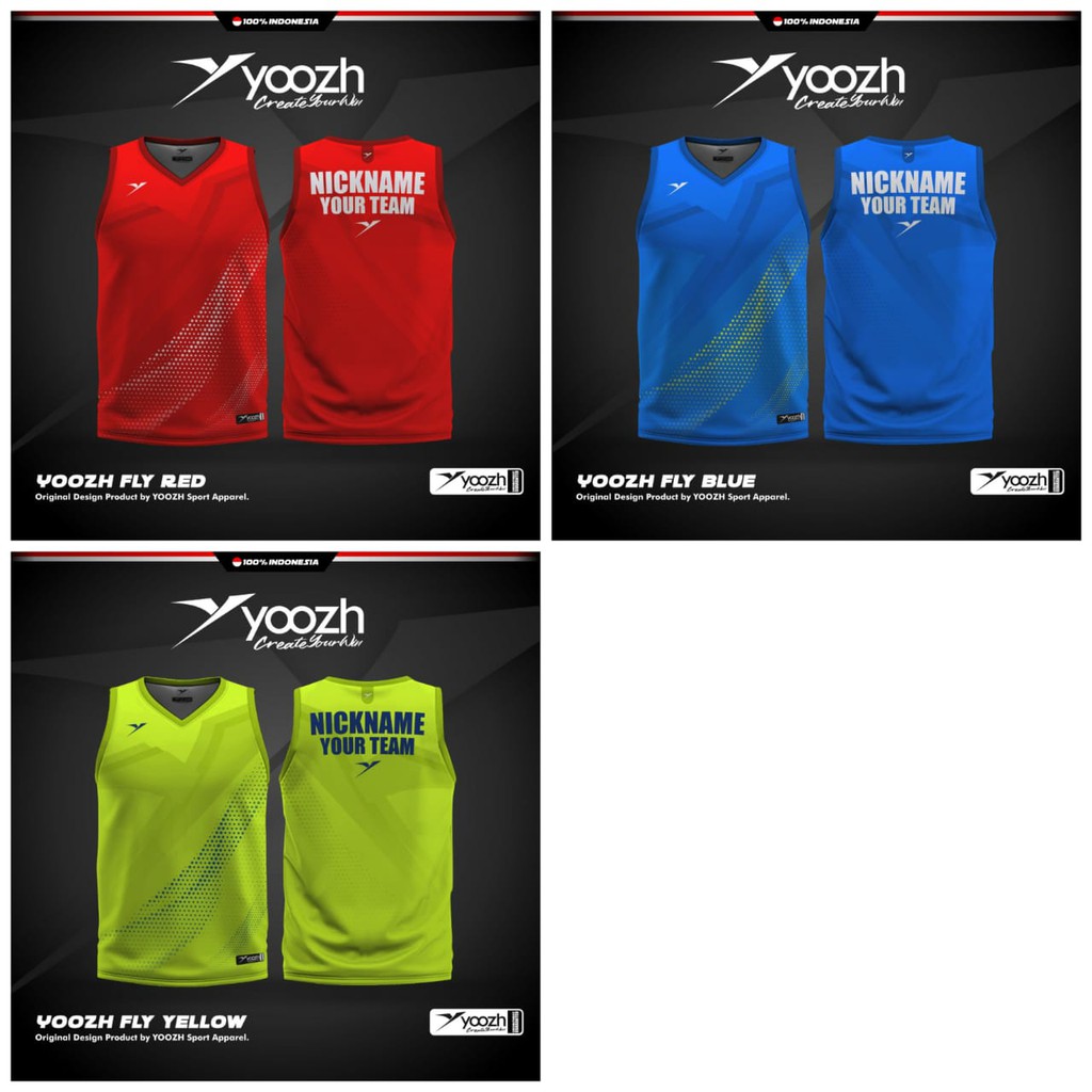 Jual Singlet Badminton Original Yoozh singlet olahraga badminton ...