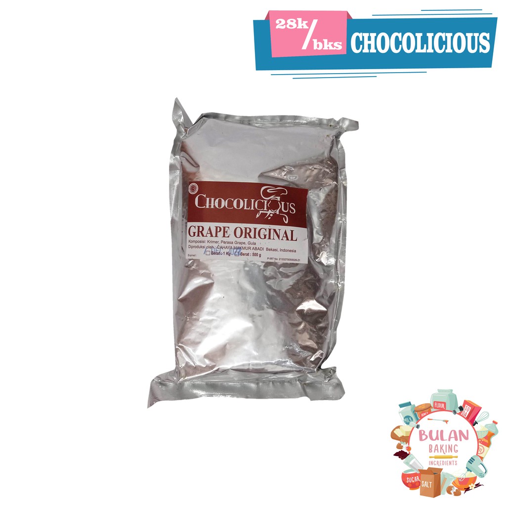 Jual Bubuk Minuman Chocolicious Grape (500g) | Shopee Indonesia