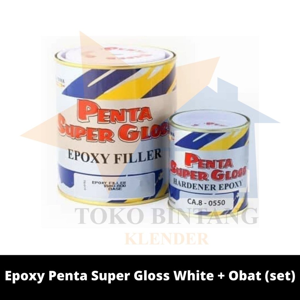 Jual Epoxy Penta Super Gloss White + Obat (set) | Shopee Indonesia