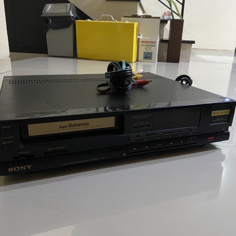 Jual SONY betamax SL-S550 Video Cassette Recorder Made in Japan BEKAS ...