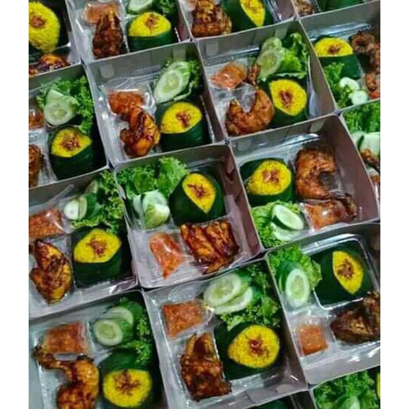 Jual Nasi Kotak acara selamatan Nasi kotak Asli Deso | Shopee Indonesia