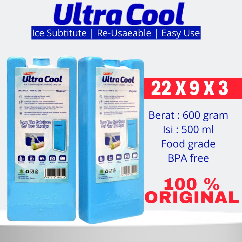 Jual ULTRACOOL / ICE PACK TAHAN BEKU 12 JAM / FRIZ JEL / PENDINGIN ES ...