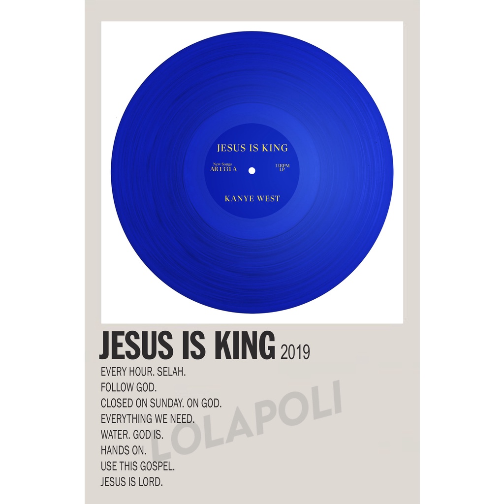 Jual Poster Cover Album Jesus Is King - Kanye West | Shopee Indonesia