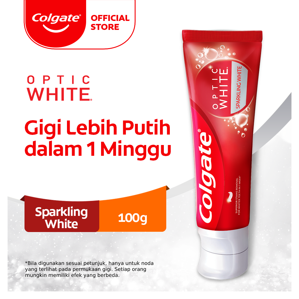 Jual Colgate Optic White Whitening Toothpaste Mint Plus Mineral 100g ...