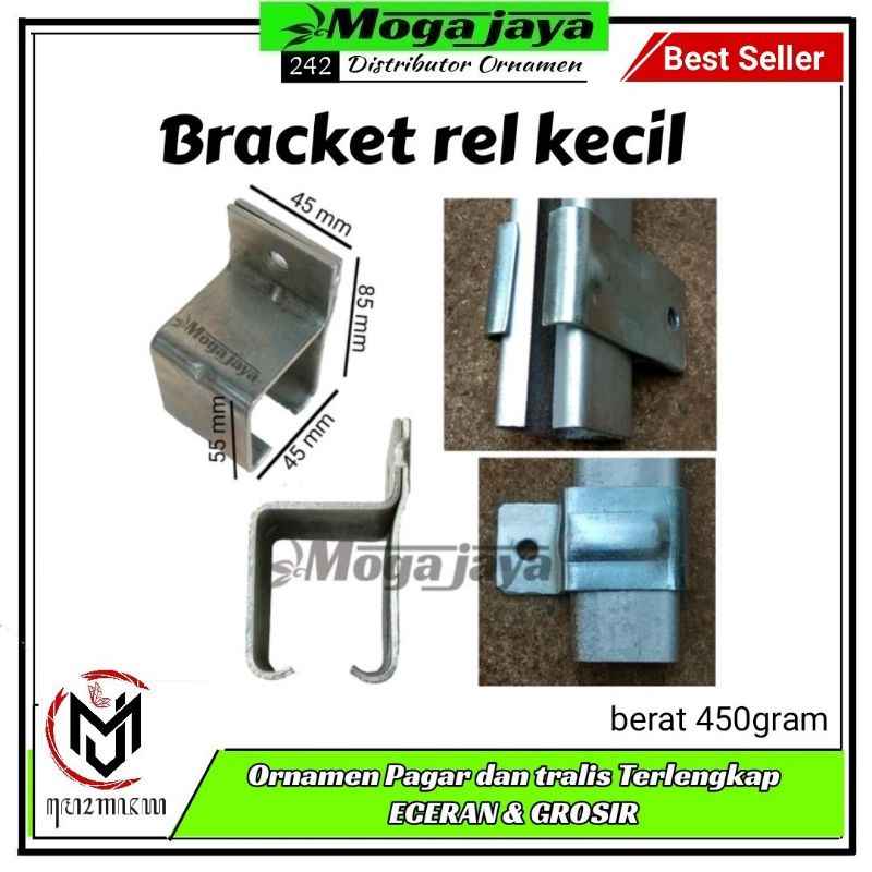 Jual bracket rel atas pintu garasi KECIL haski pasangan rel kecil roda ...