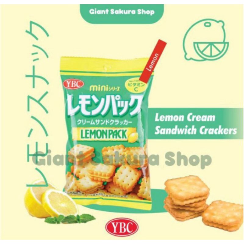 Jual YBC Lemon Cream Sandwich Crackers Pack Mini 45gr / biskuit non ...