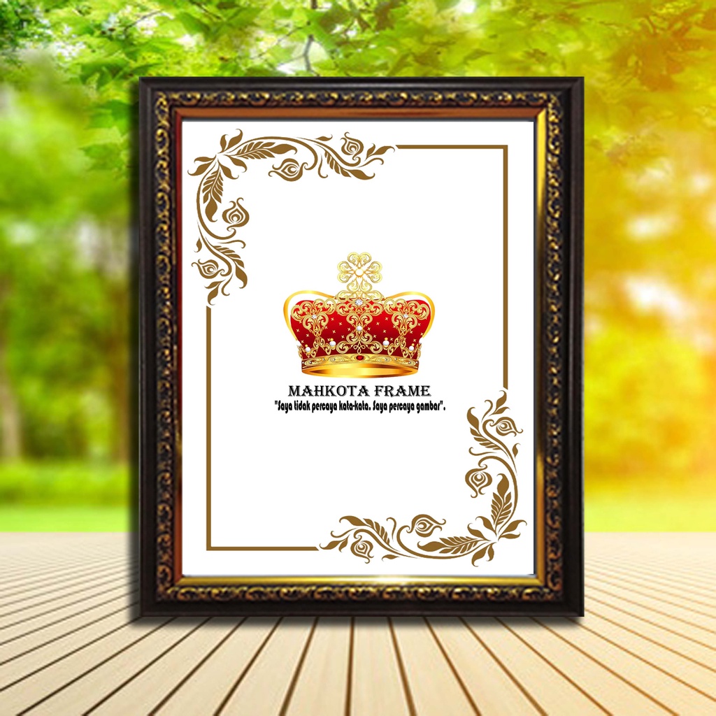 Jual Bingkai Figura Frame(25x35 cm ) Ukir gold/coklat/silver/putih gold ...