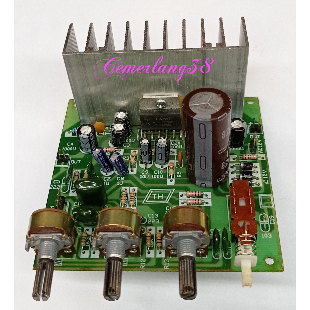 Jual KIT POWER STEREO TDA 2005 80W 12VDC AMPLIFIER PLATINUM TDA2005 3PT ...