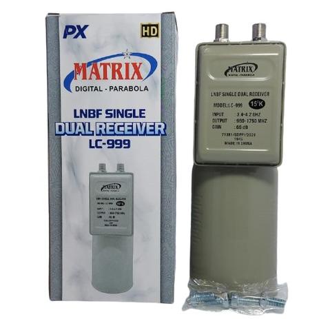 Jual Lnb C Band Single 2 Output Receiver Merk Matrix | Shopee Indonesia