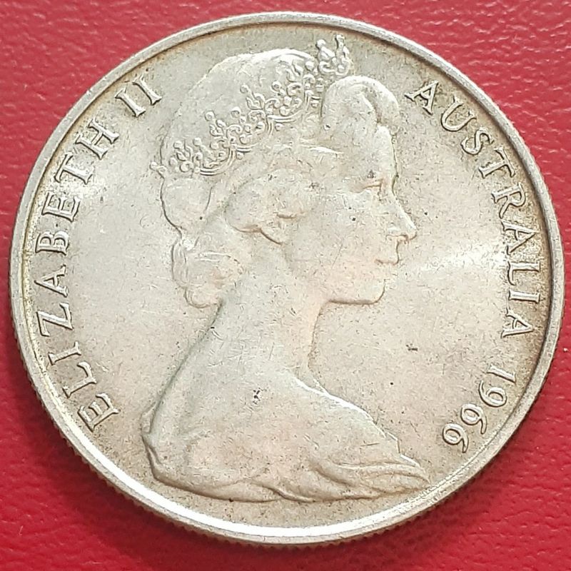 Jual Uang Koin Perak Kuno 50 Cents Elizabeth Australia Tahun 1966 ...