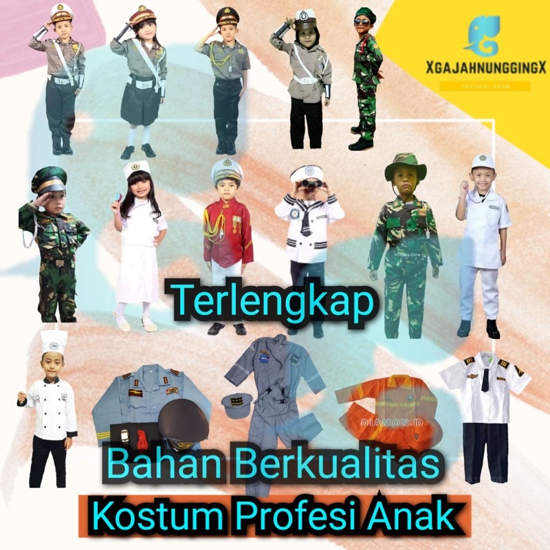 Jual Baju Polisi | Seragam Polisi | Baju Polisi Anak Pocil | Kostum ...