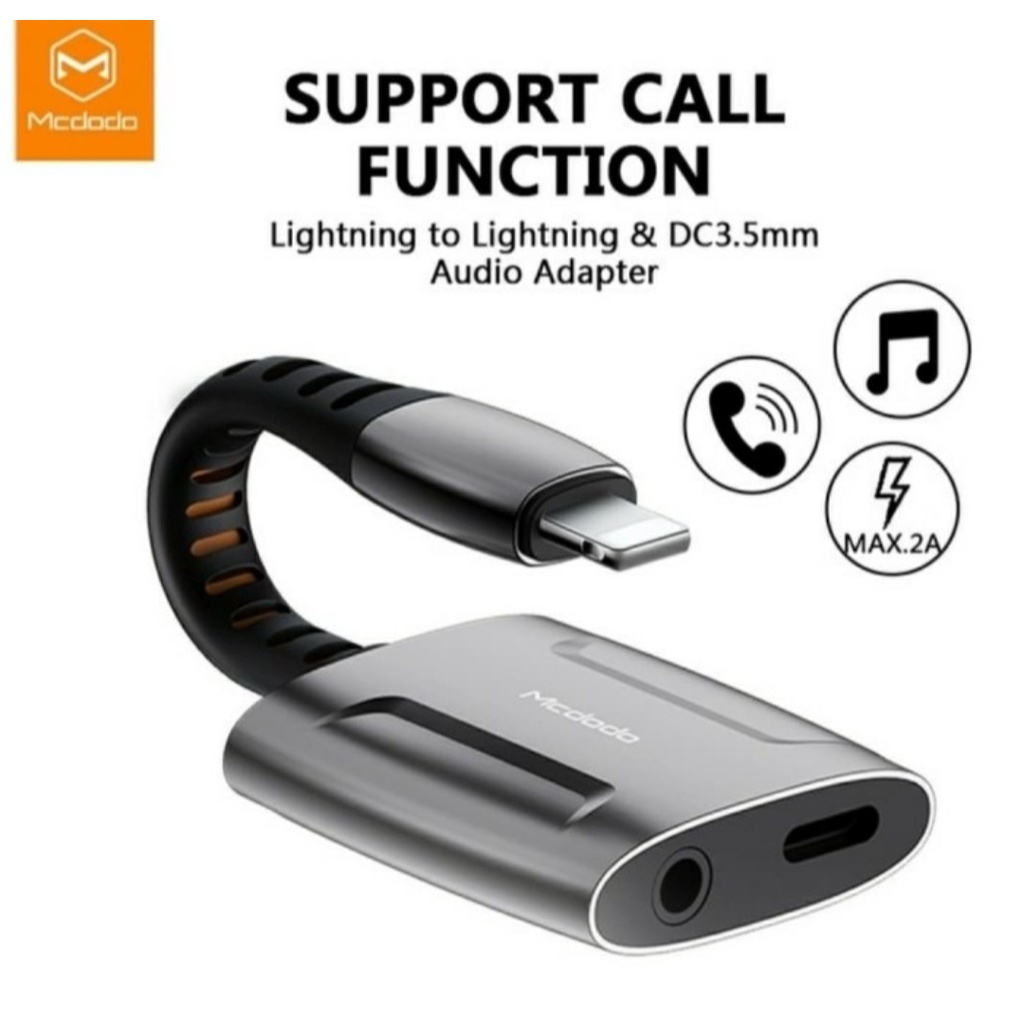 Jual Converter Splitter Audio Headset iPhone Lightning to Jack 3.5mm ...