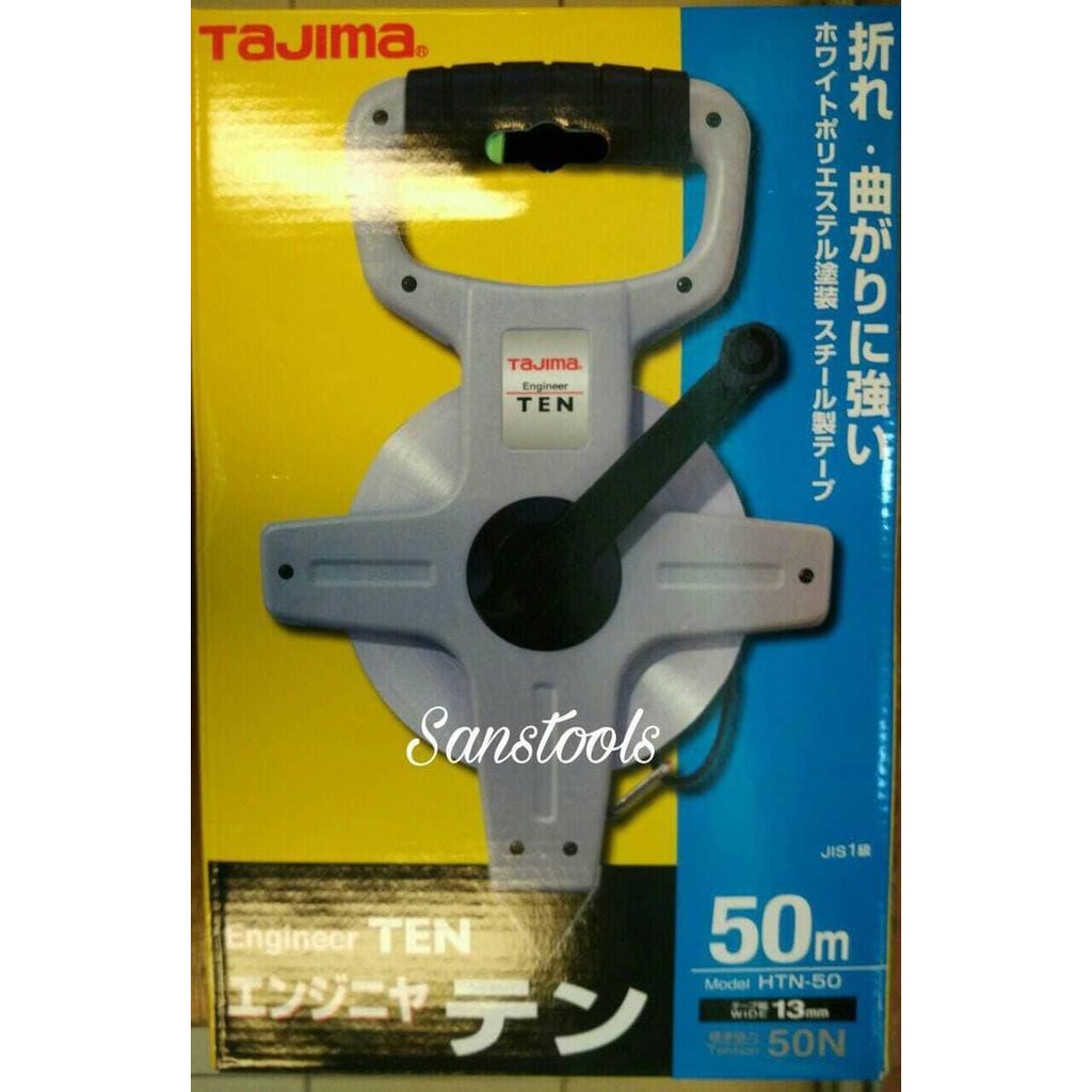 Jual meteran tancap tanah TAJIMA 50m besi plat ENGINEER TEN 50 m mete ...