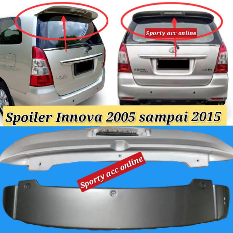Jual Spoiler Toyota Innova with lampu original | Shopee Indonesia