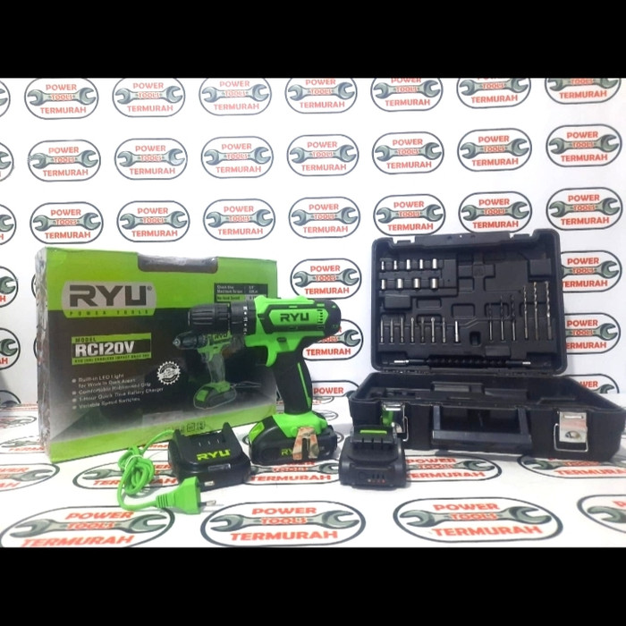 Jual Bor Beton Baterai RYU RCI 20V Impact Cordless Drill Bor Charge ...