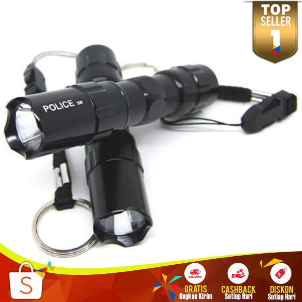 Jual Senter LED Police Terbaru TH 28 Flashlight Waterproof Murah Senter ...