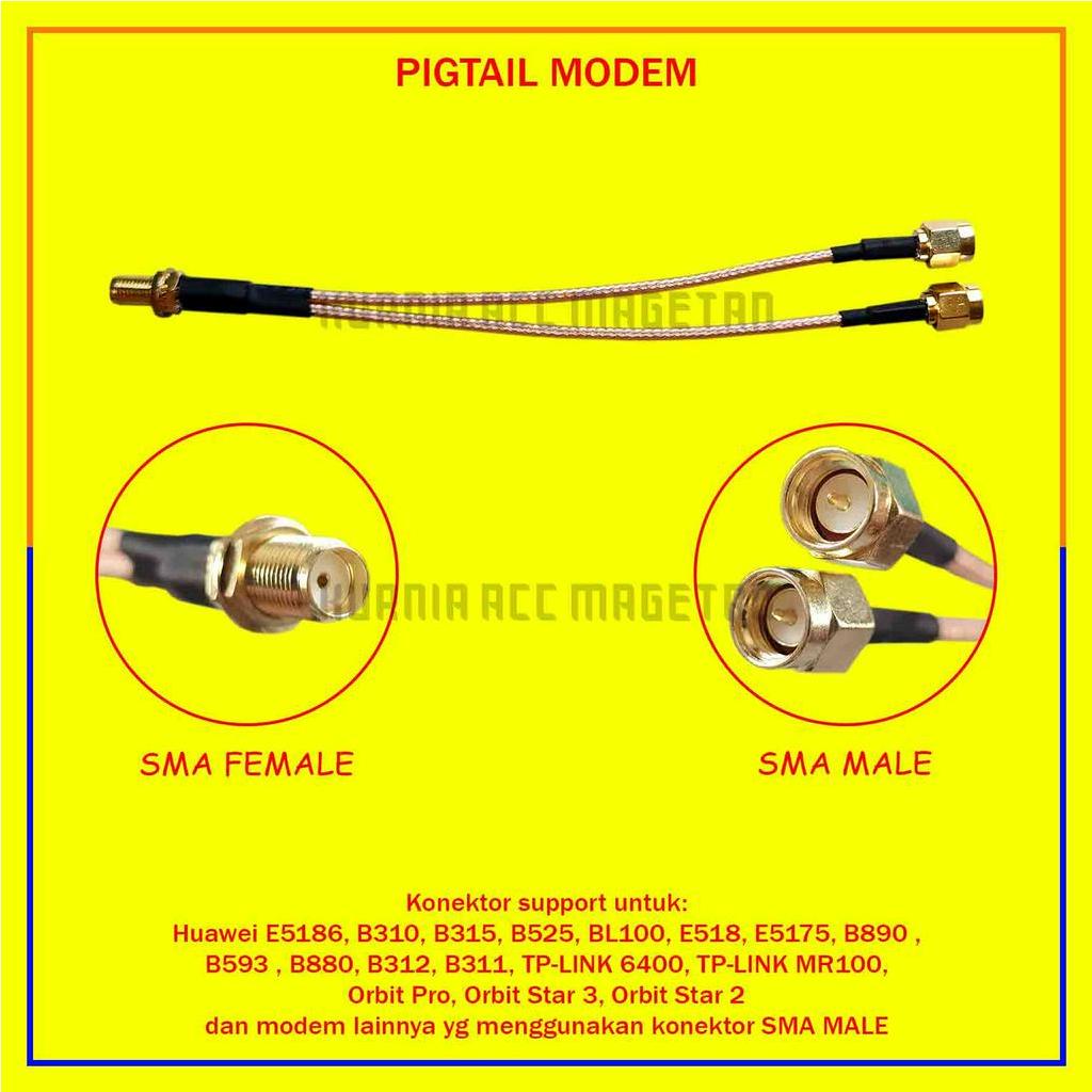 Jual Pigtail Modem Orbit Pro / Orbit Star 3 / Orbit Star 2 / Konektor ...
