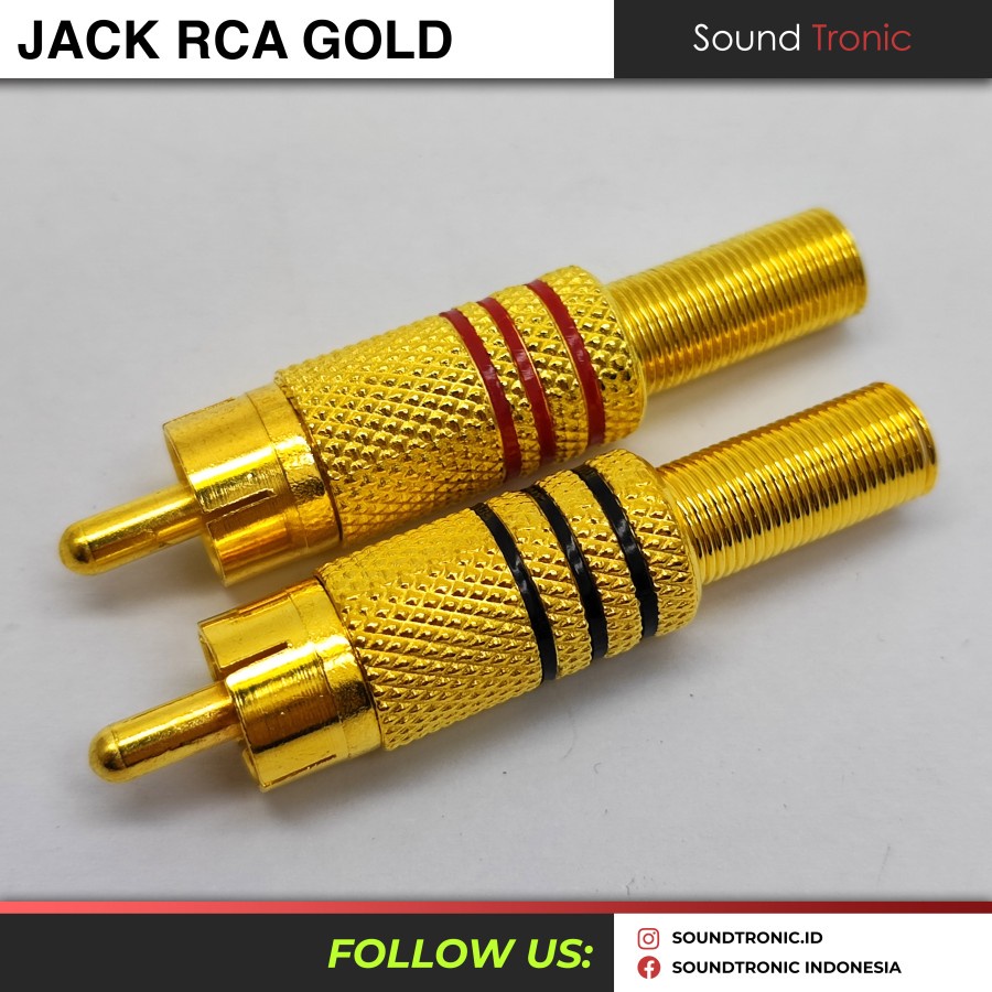 Jual Jack RCA Gold sepasang | Shopee Indonesia