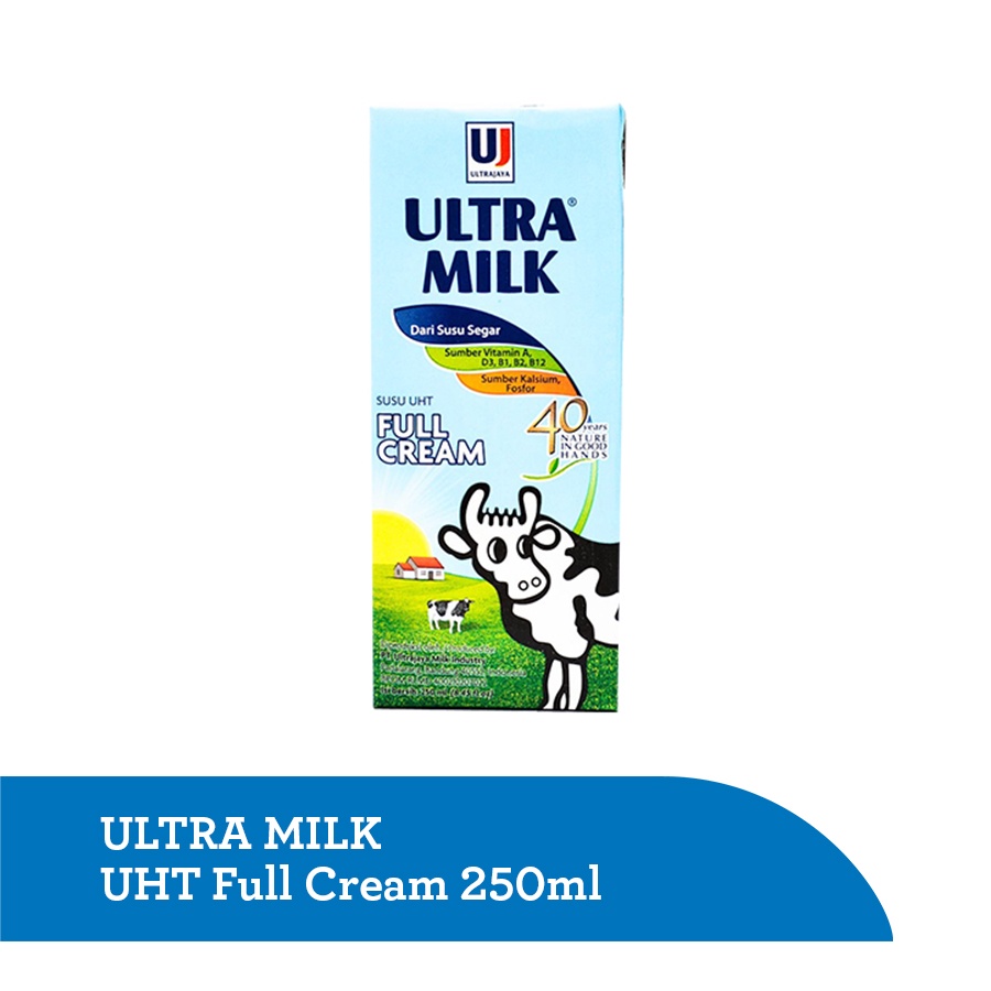 Jual Ultra Milk UHT Full Cream 250 ml | Shopee Indonesia