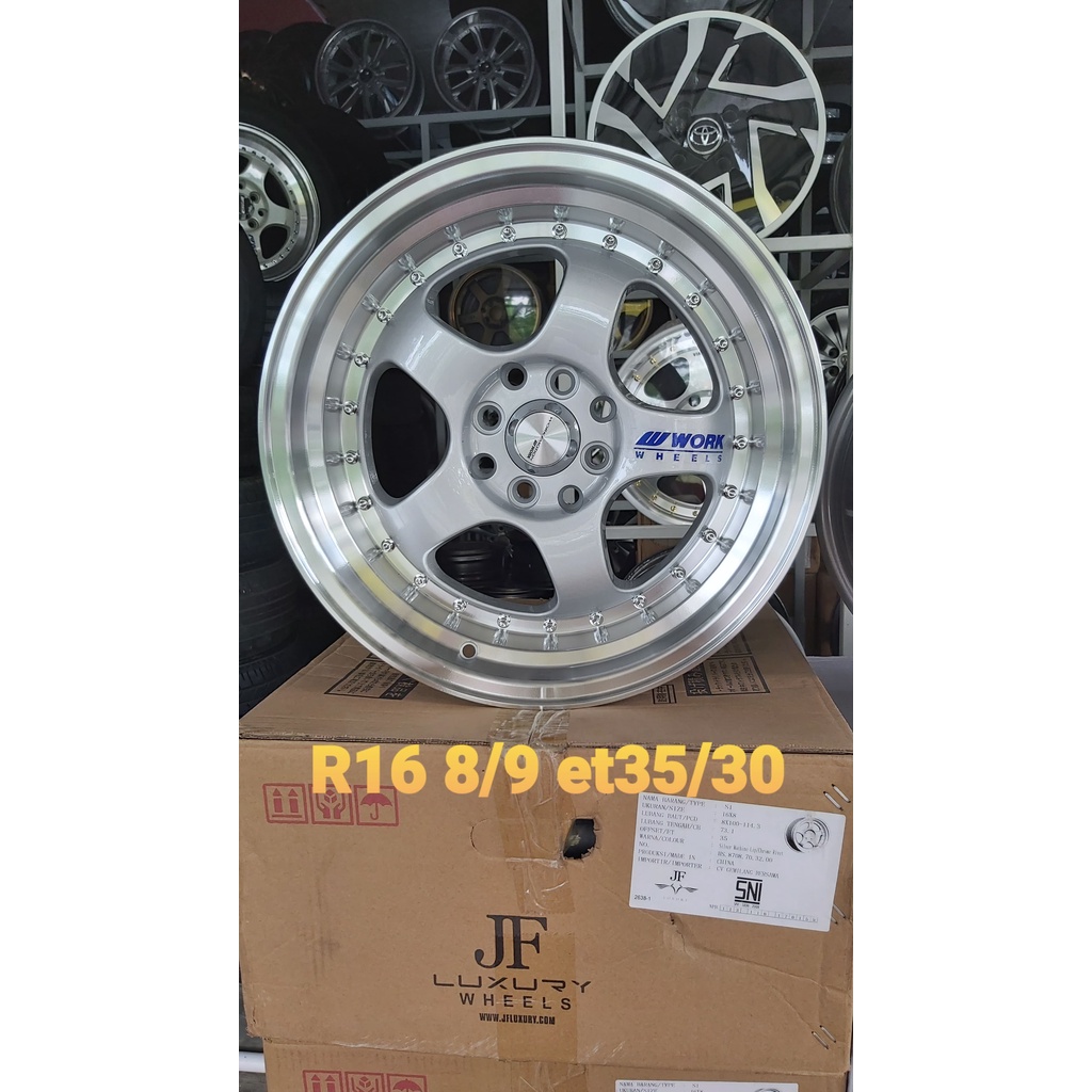 Jual Velg mobil Work meister R16 lebar 8/9 | Shopee Indonesia