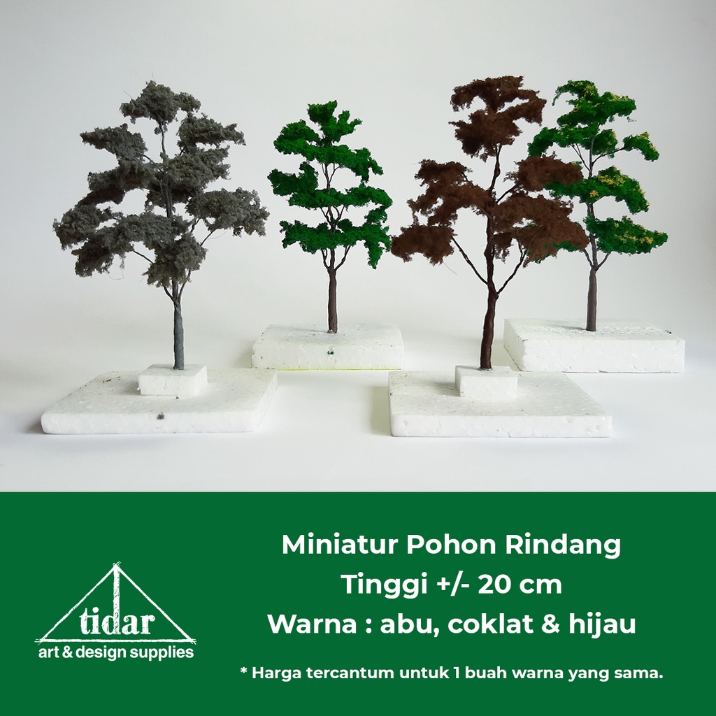 Jual MH - Miniatur Pohon Cabang Tinggi 20 CM - Tanaman Rindang - Maket ...