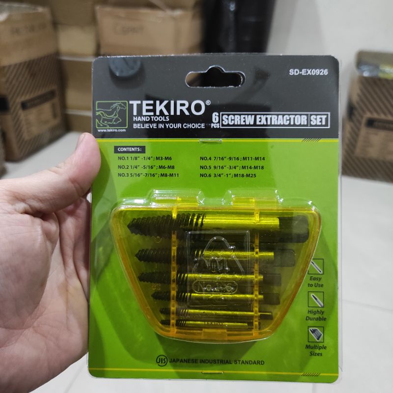 Jual TEKIRO TAP BALIK SET ISI 6 PCS UKURAN VARIASI TEKIRO SCREW ...