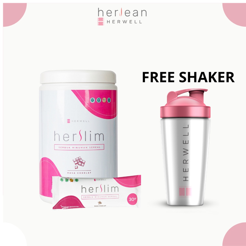 Jual HERSLIM 1 BOTOL ISI 20 SACHET MINUMAN SUPERFOOD HERWELL MEAL ...
